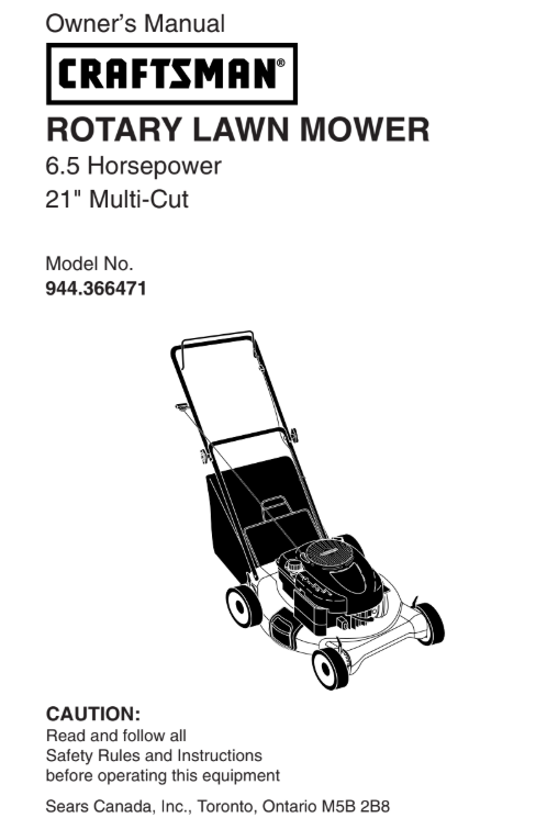 Lawn Mower Craftsman 6 5