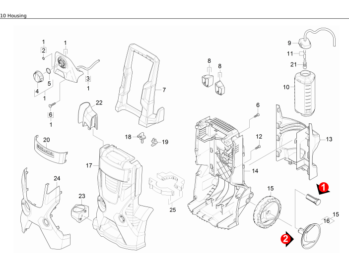 K4 Parts List for Karcher 1.603-152.0 — DR Mower Parts